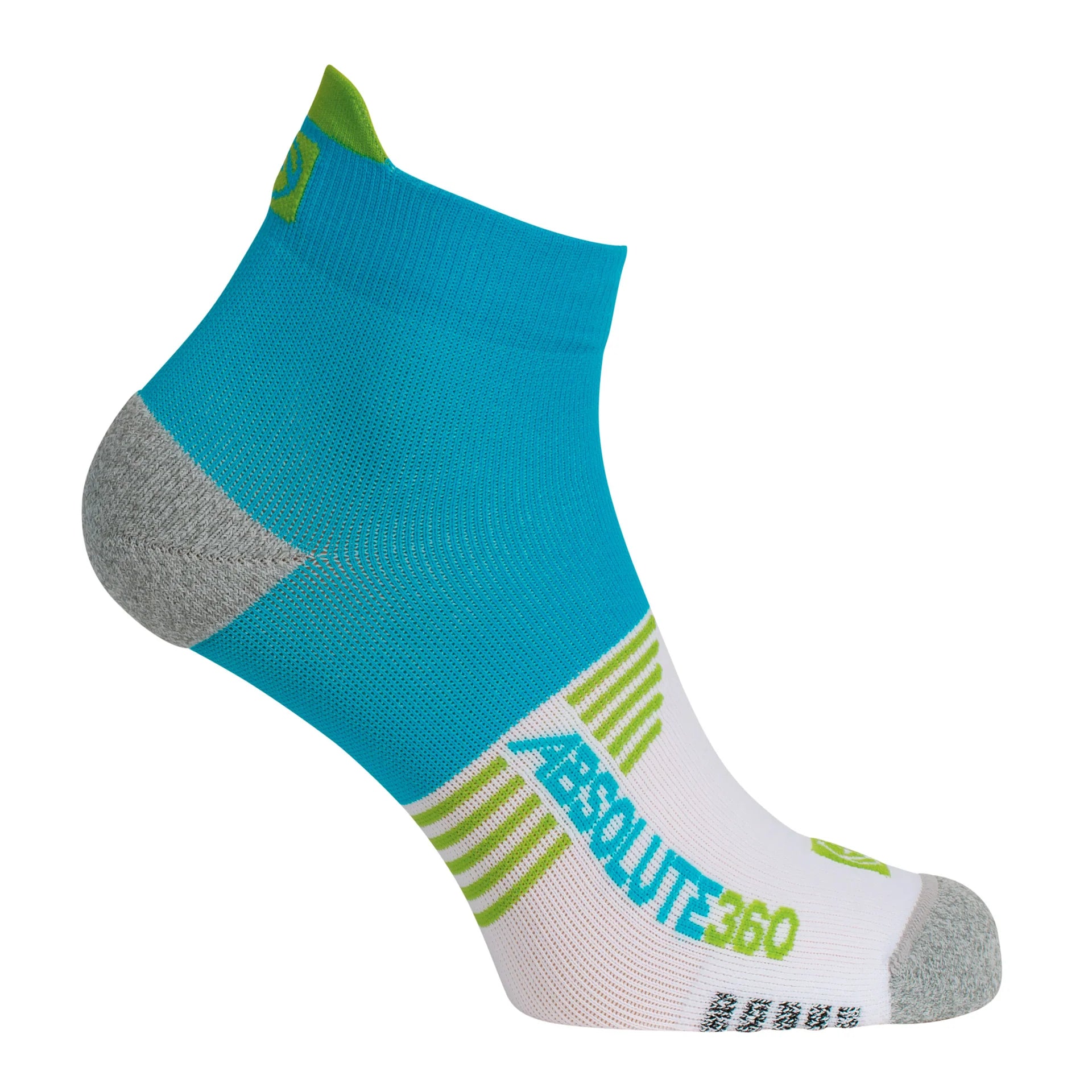 Absolute 360 Performance Socks (Tur/Wht) – theactivefootco.co.uk